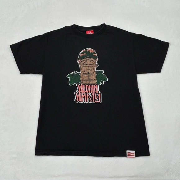 Aloha Army | Shirts | Aloha Army Smoking Tribal Tiki Hawaiian Aloha ...